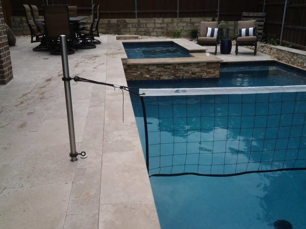 Adjustable Custom Pool Volleyball System - Cool Pool Products