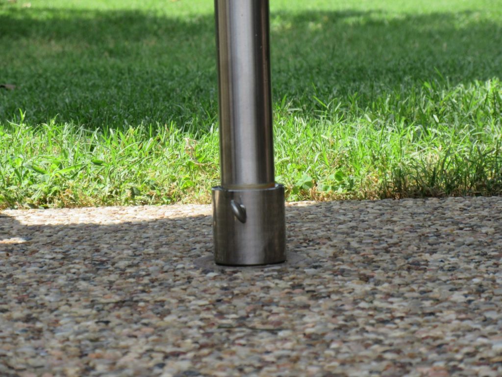 8″ Stainless Umbrella Sleeve (for 1.5″ OD Umbrellas) - Cool Pool Products